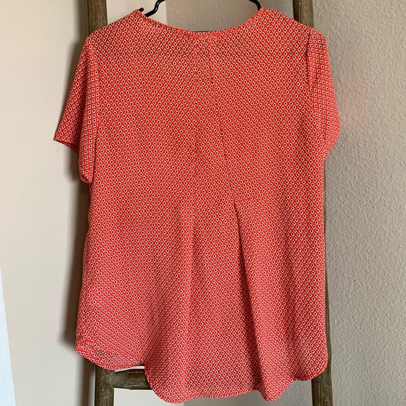 Anthropologie | Tops | Anthropologie Diamond Print Blouse | Poshmark